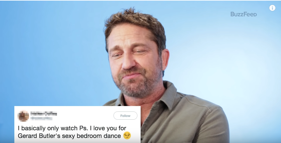 Gerard Butler answers Buzz Feed's Thirst Tweets! - Gerard Butler GALS