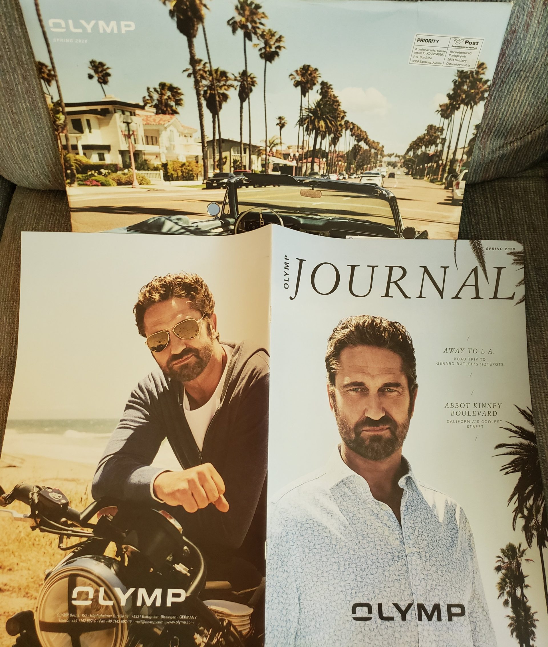 OLYMP Journal Spring/Summer 2020 featuring Gerry - Gerard Butler GALS