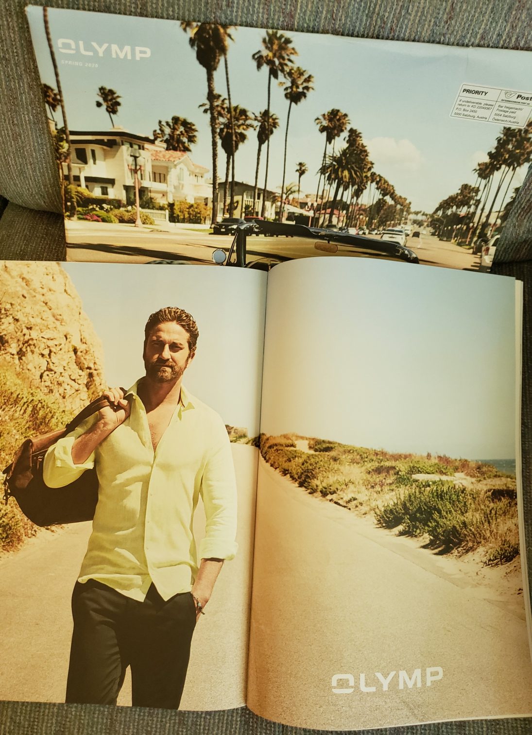 OLYMP Journal Spring/Summer 2020 featuring Gerry - Gerard Butler GALS